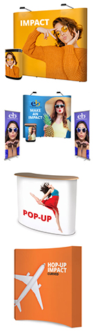 Hop-up Impact Straight Fabric Display - The Exhibition Business